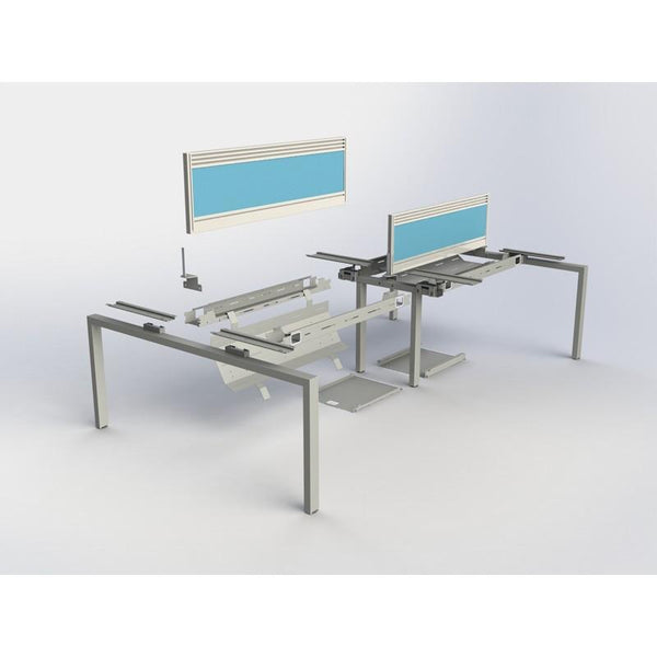 Standard Bench Desk System, 1600 Deep | Four Square Furniture