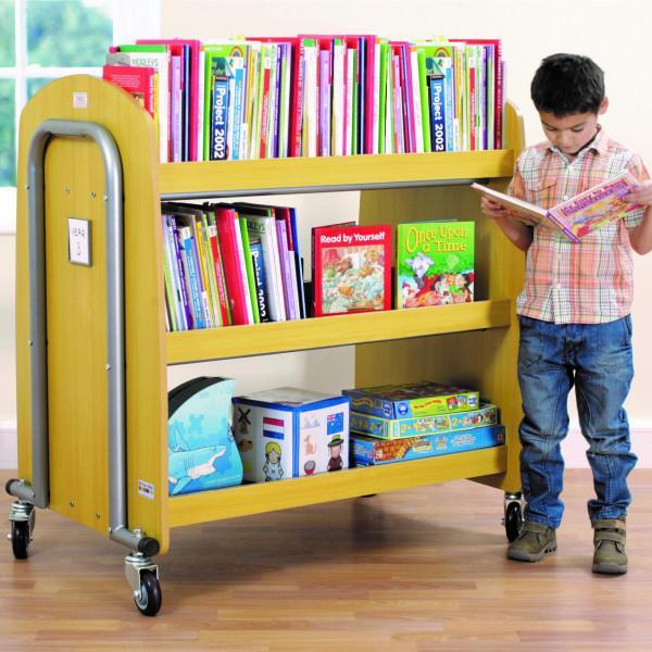 Double Sided Book Trolley | Four Square Furniture